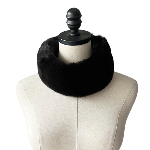Surell | Accessories | Surell Black Faux Fur Headbandscarf Os Nwt ...